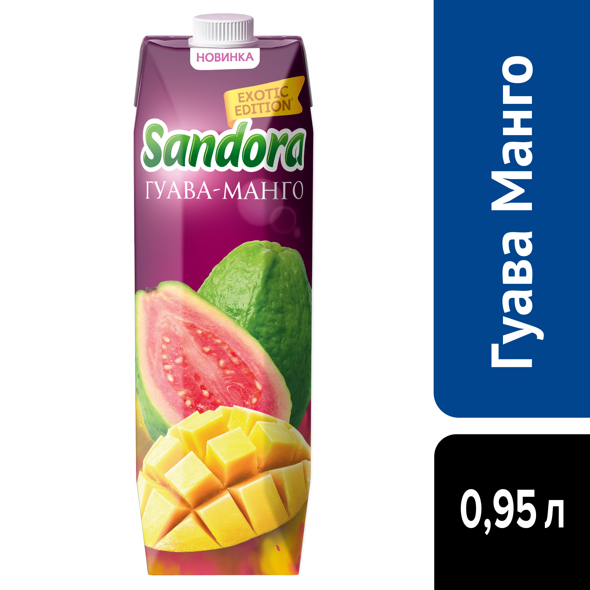Guava-Mango nectar Sandora 0,95 L